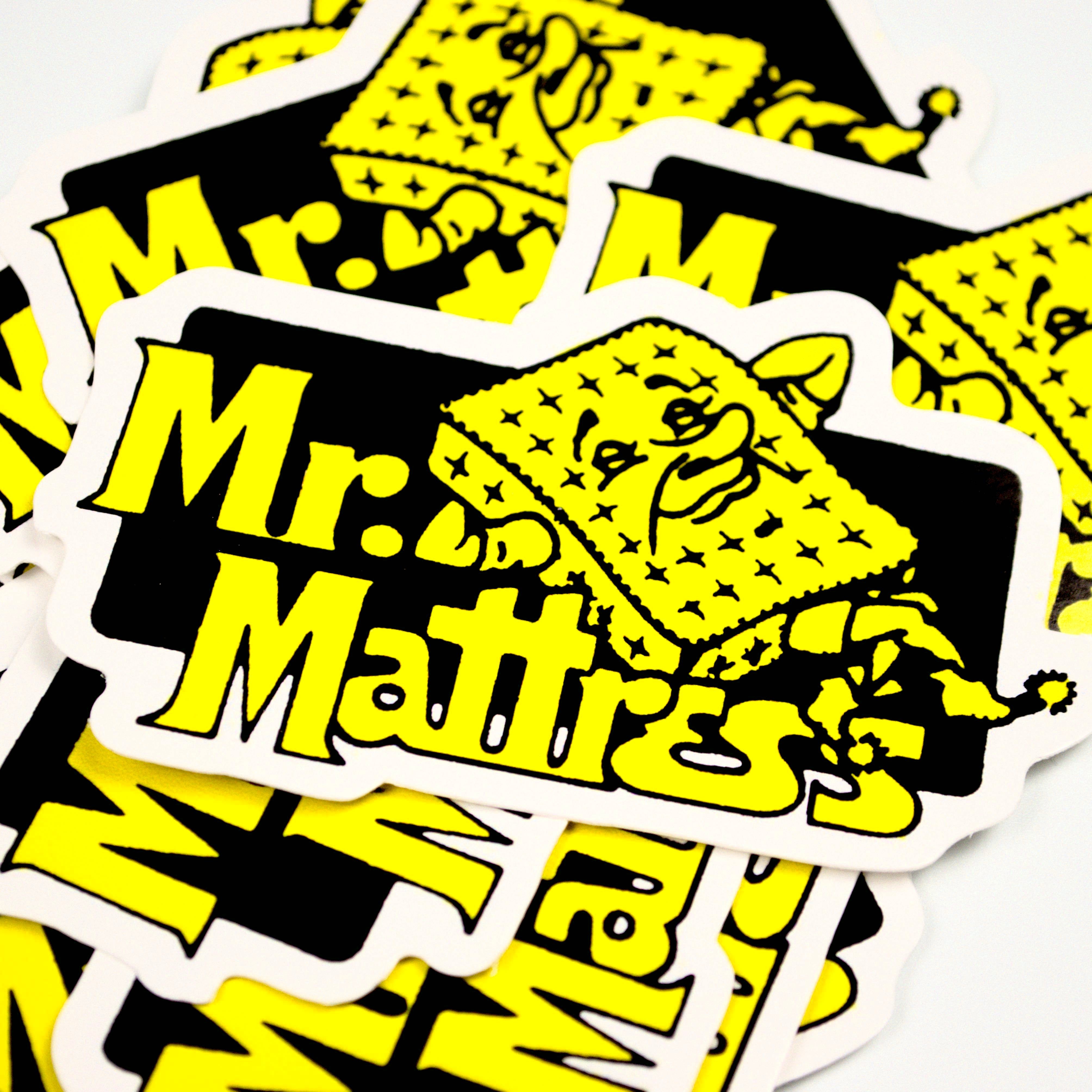Mr Mattress Sticker | Slice - Shop, Gallery, Club & Studios