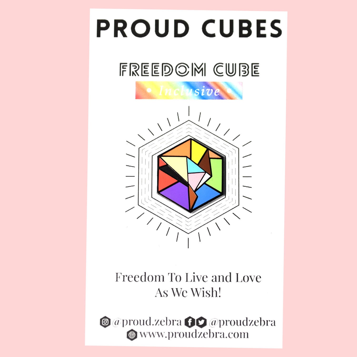 Proud Cubes - Freedom Cube - Inclusive | Slice - Shop, Gallery, Club ...