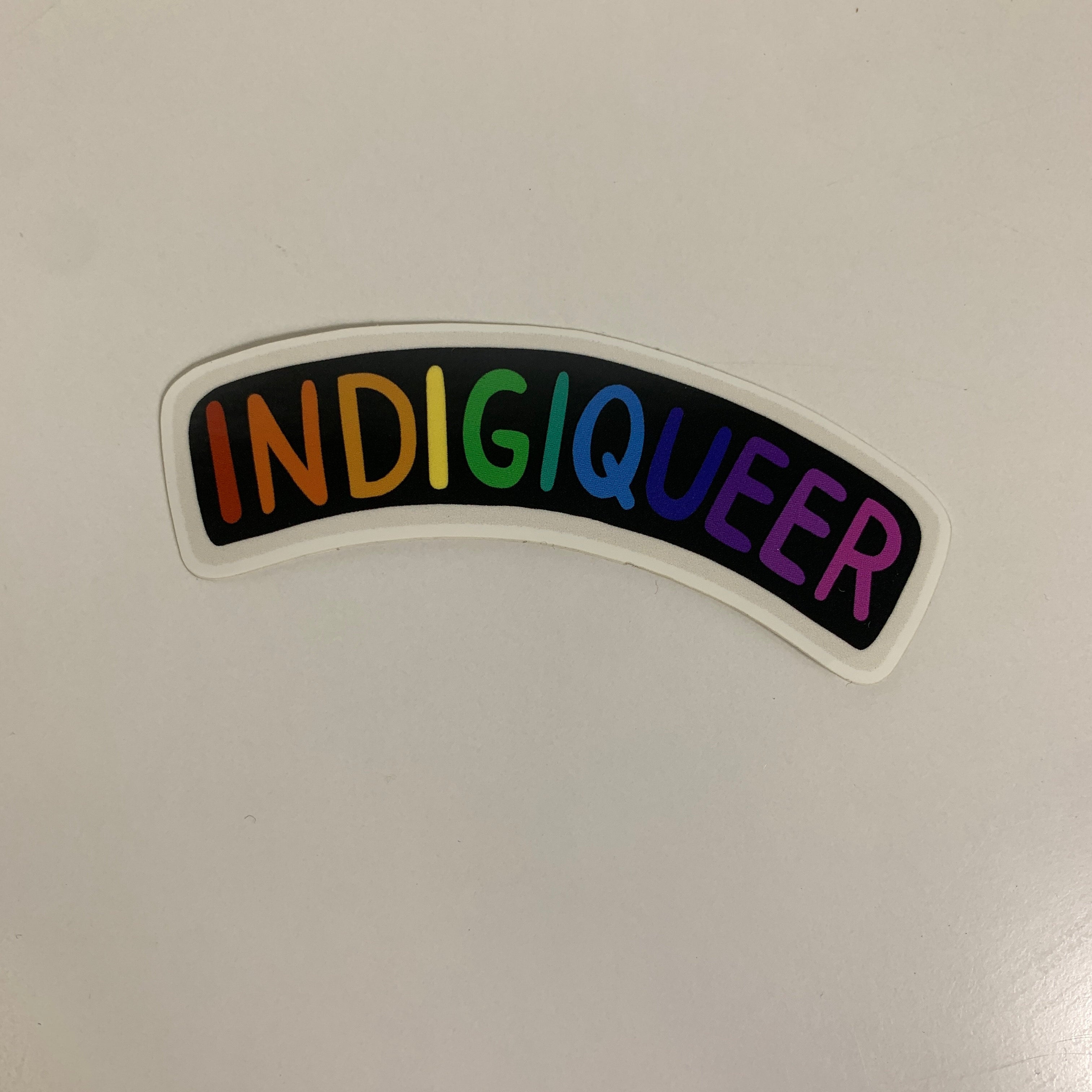 Indigiqueer sticker | Slice - Shop, Gallery, Club & Studios