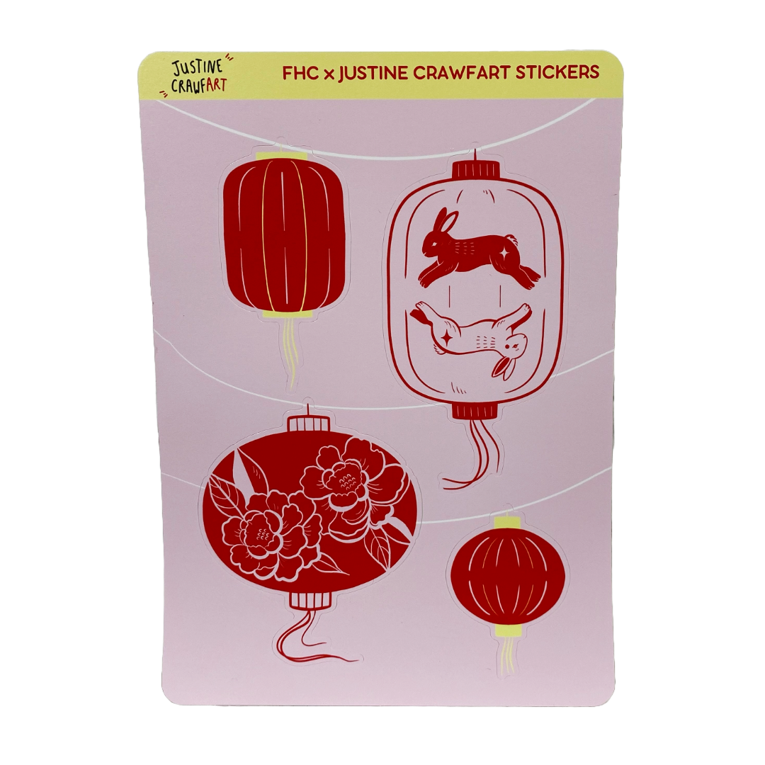 Lanterns sticker sheet | Slice - Shop, Gallery, Club & Studios
