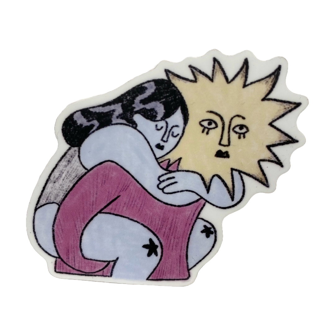 Piggy back- sticker by @artofdaughters | Slice - Shop, Gallery, Club & Studios