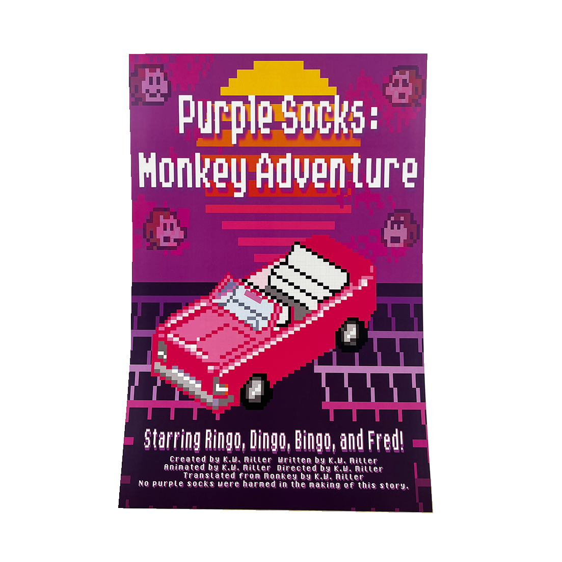 Purple Socks: Monkey Adventure Poster | Slice - Shop, Gallery, Club ...